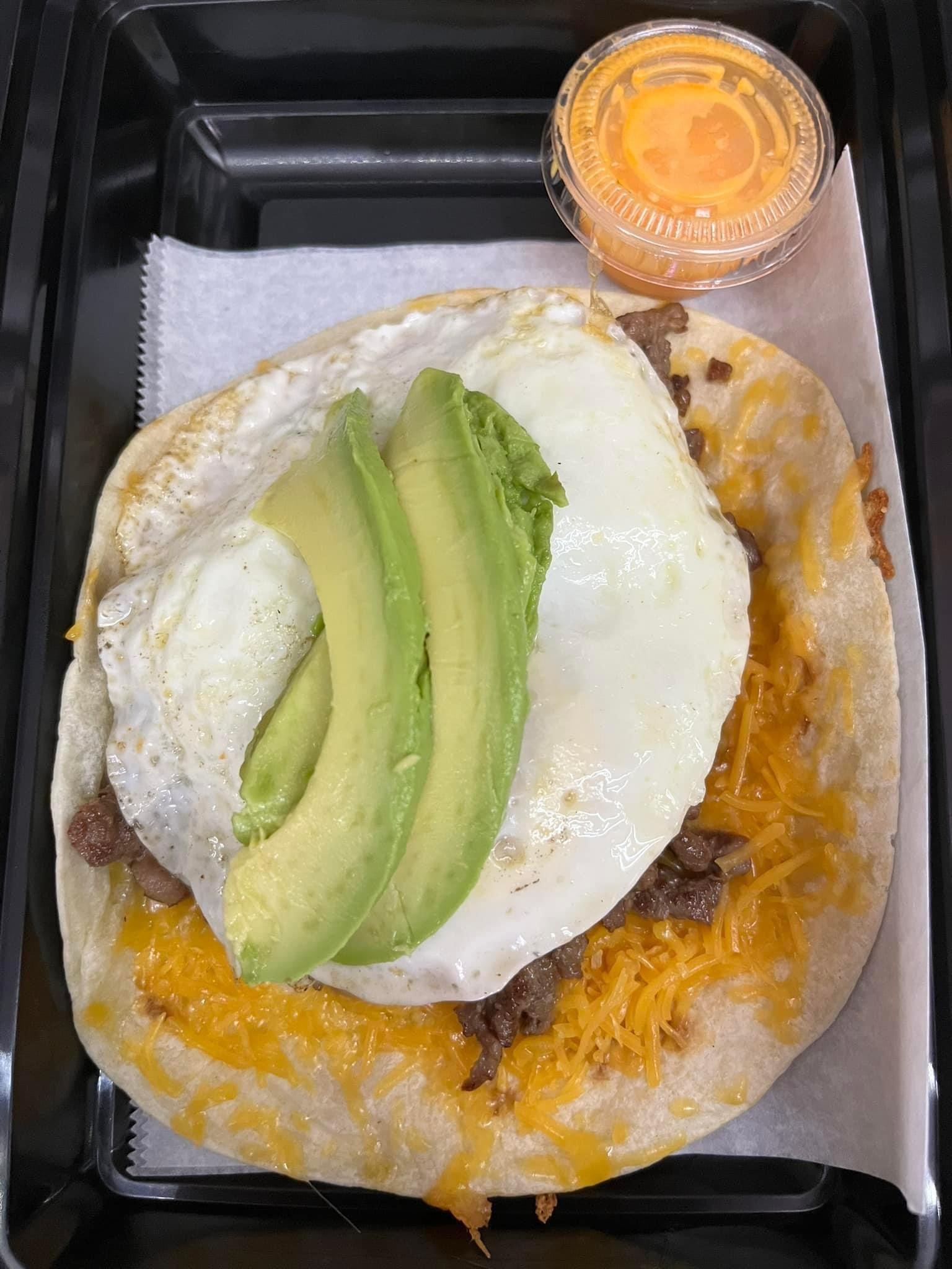 Taco X-press - Food Truck 1210 Barton Springs Rd - Breakfast Beef Fajita