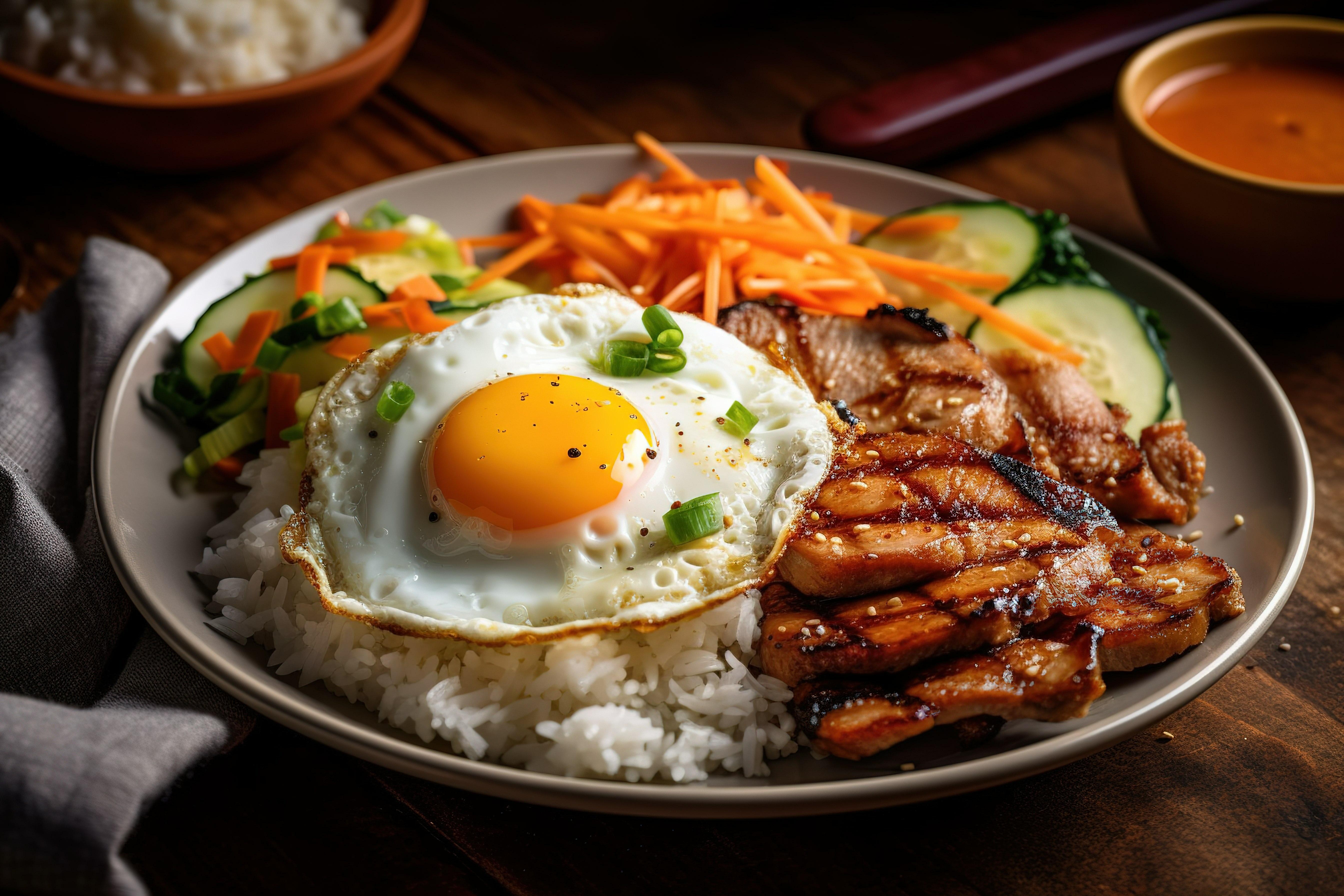 Binh Duong IV 255 Pascack Rd - Special Rice Plate - Com Suon Bi Nem Trung