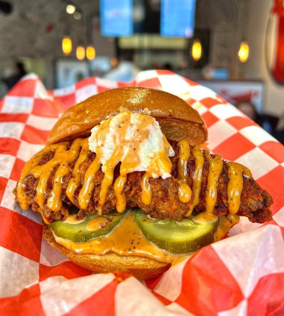 Birdies Hot Chicken 810 Grand Street - Bird in a Bun