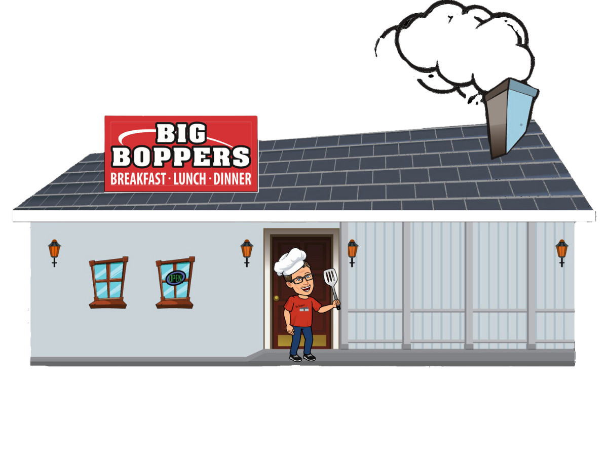 Big Boppers Restaurant - Sausage Gravy & Biscuits (Full)