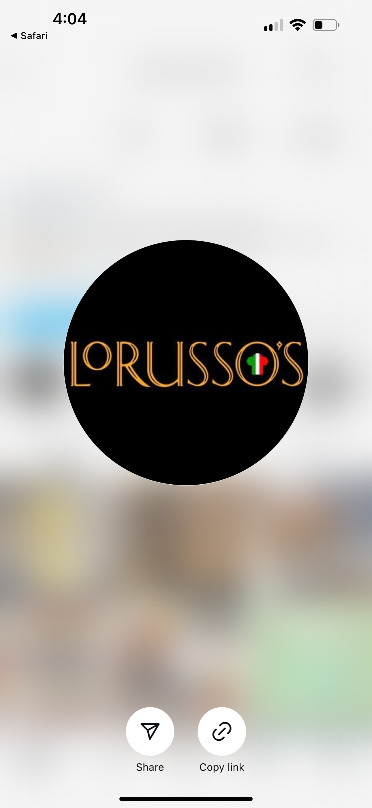 Lorusso's Italian restaurant 1308 Van Buren Rd. - LUNCH BOLOGNESE