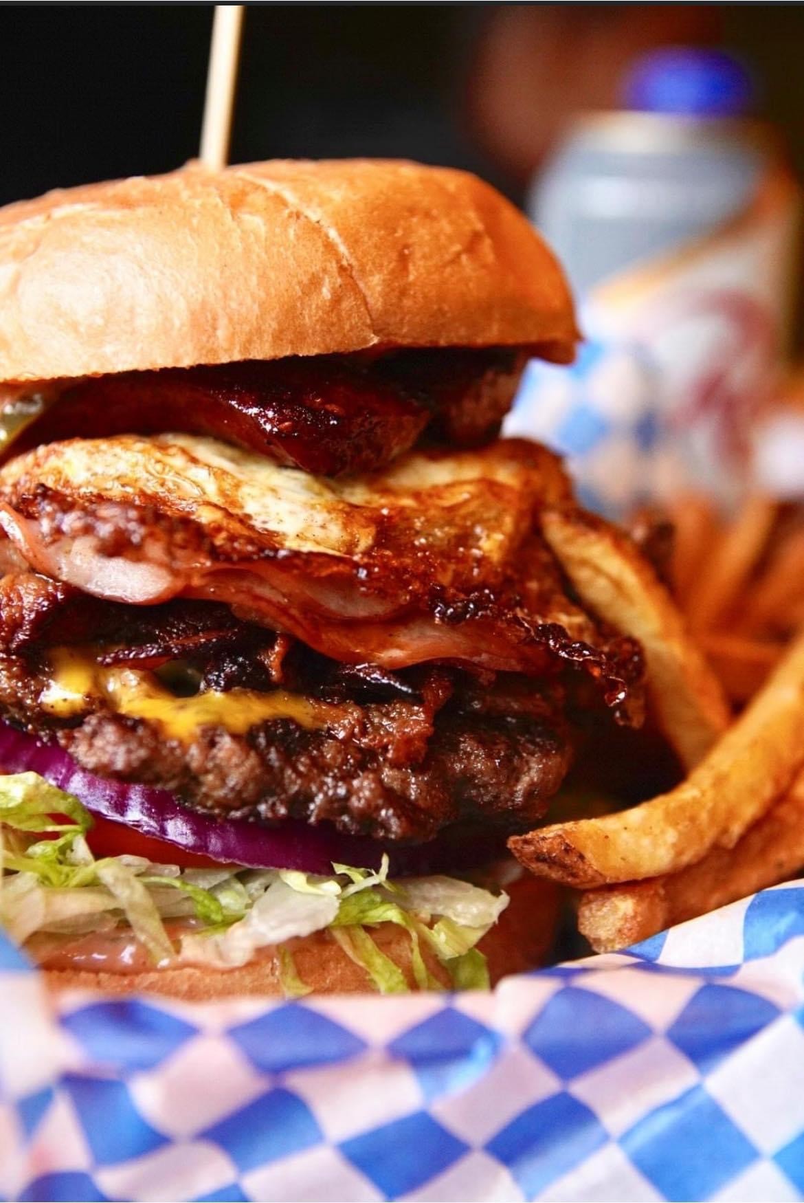 Stoopid Burger 2039 Lloyd Center - Big Azz Crispy Meat Burrito & Fries