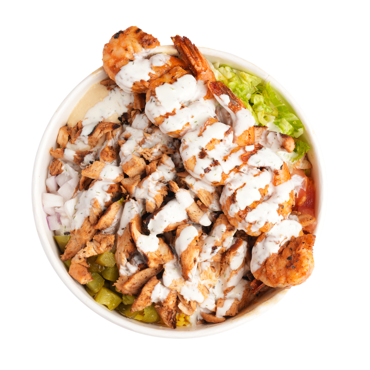 Detroit - Chicken & Shrimp Shawarma Bowl