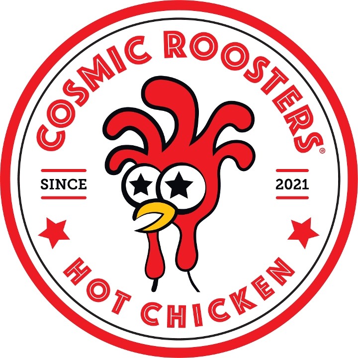 Cosmic Roosters Rancho Cordova, CA - 1) 2 Sandwiches & Fries