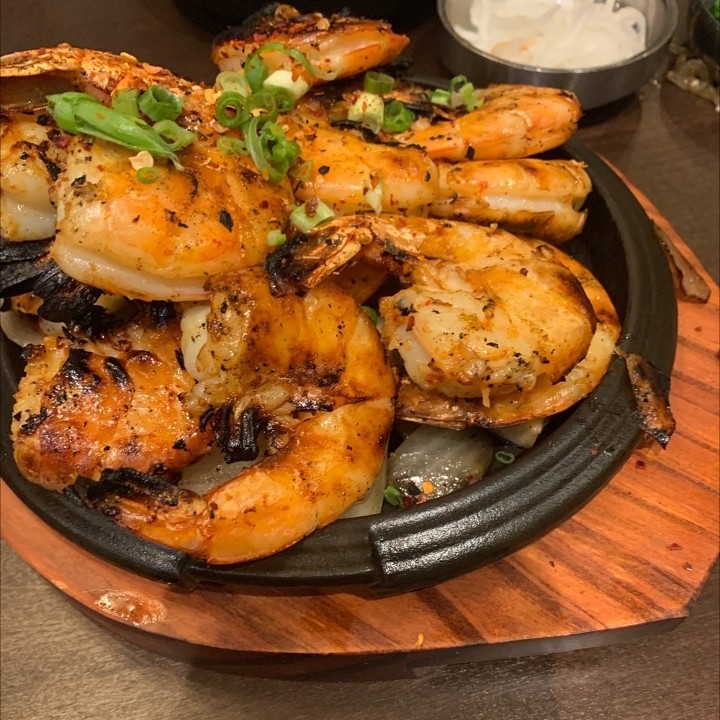 Seoul Street 1521 L Street - Spicy Garlic Prawns Skillet
