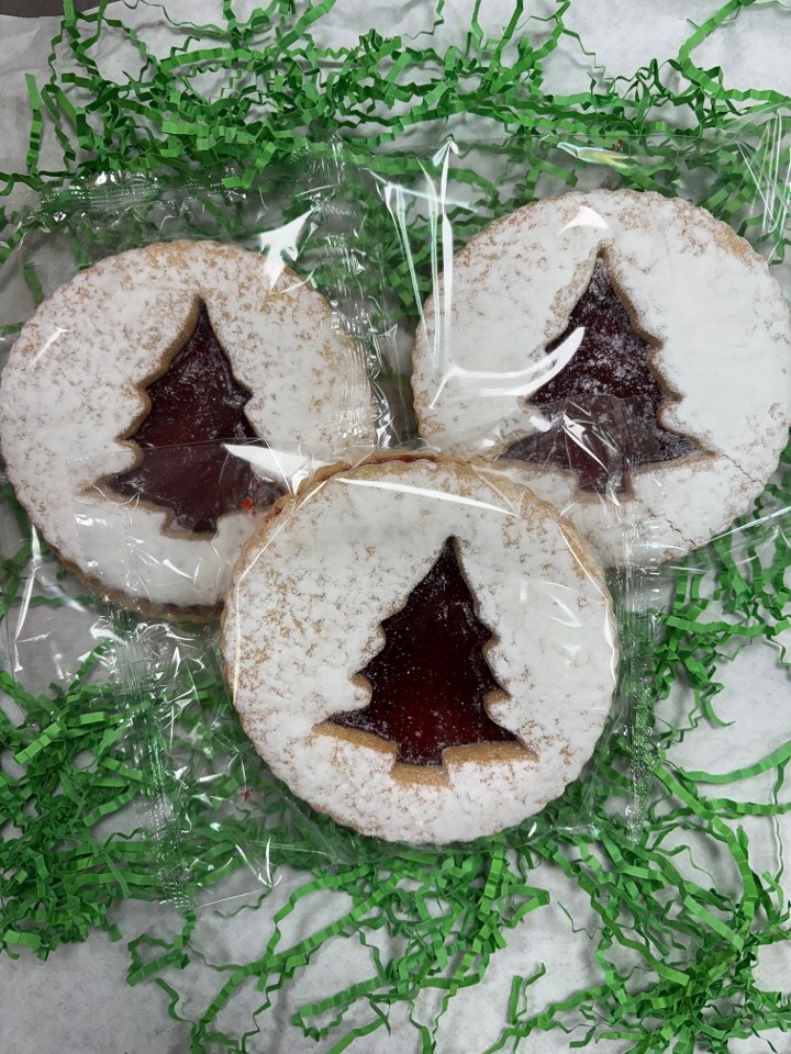 Orwashers Roslyn Heights - Christmas Tree Linzer Cookie