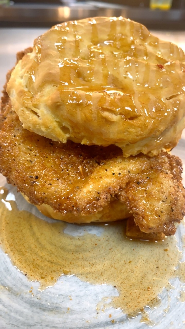 Page's Okra Grill Mt Pleasant 302 Coleman Blvd - Hot Honey Chicken Biscuit#