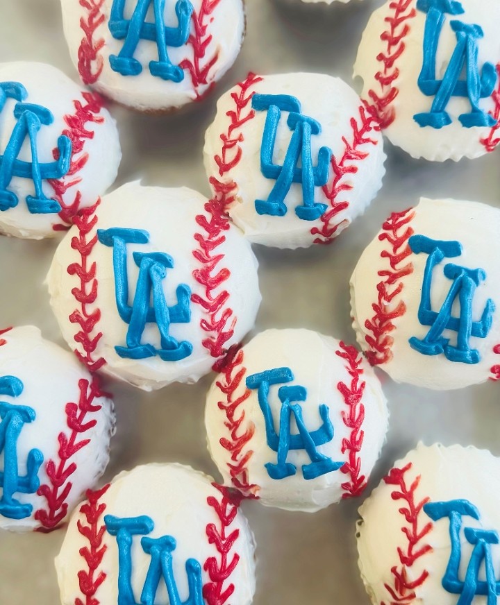 Bea's Bakery - Mini Dodgers Blue and Whites