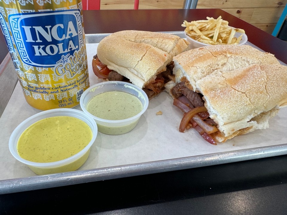 The Rockin Chicken Newington - Pan con milanesa w soda can February combo