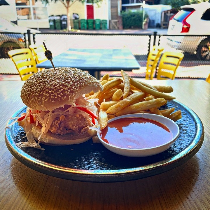 Slurp! Ramen/The Emerald Lounge - Crispy Fish Sandwich