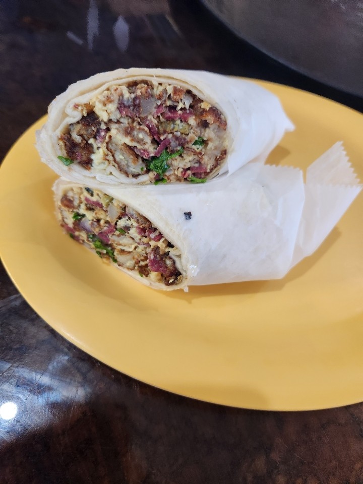 Flip Cafe - Fried Lebanon Bologna Burrito