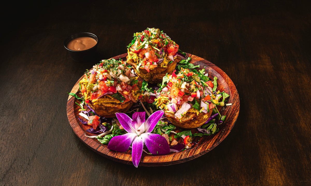 Morels Bar & Grill - Mofongo con Masitas de cerdo / Green Plantain with ...