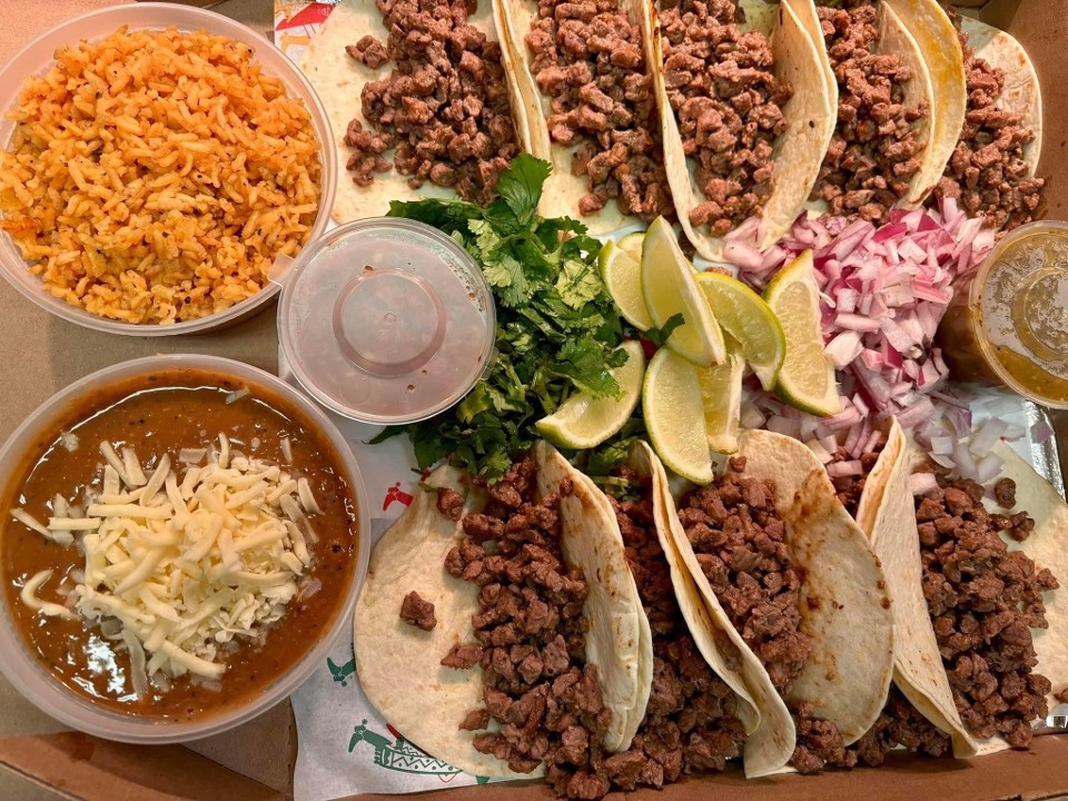 Linn's Tex Mex Cuisine - Family Taco Box -BEANS & RICE INCLUDED-