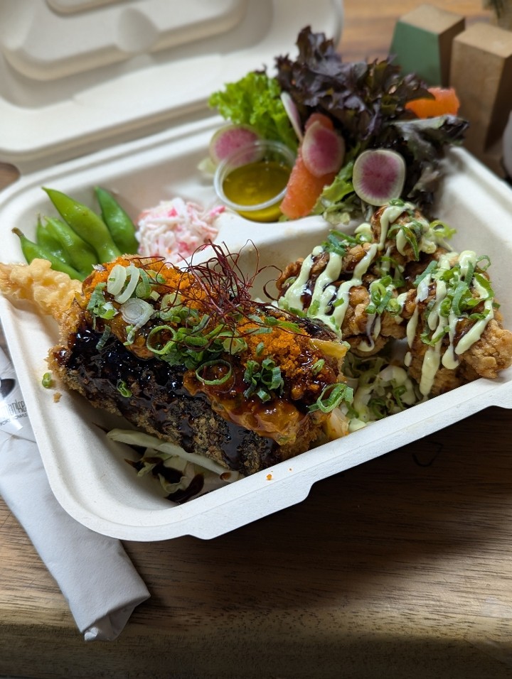 Alii Fish Market - Spicy Ahi Stuffed Fried Shrimp Maki w/ WFC