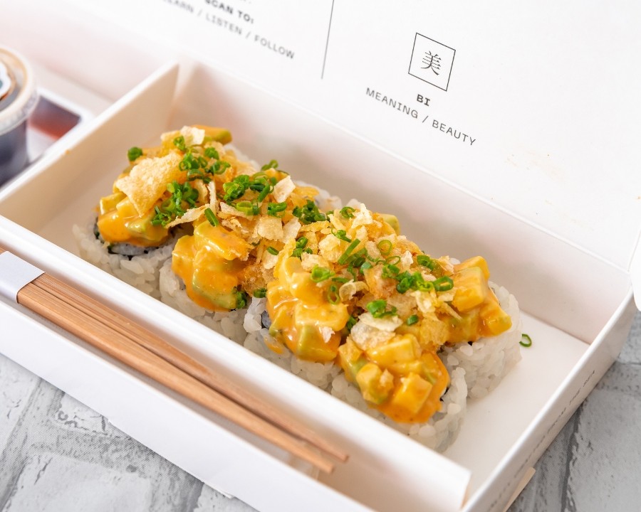 Yūbi Box Sushi - Truffle Avocado Tartare Roll (V) (GF)