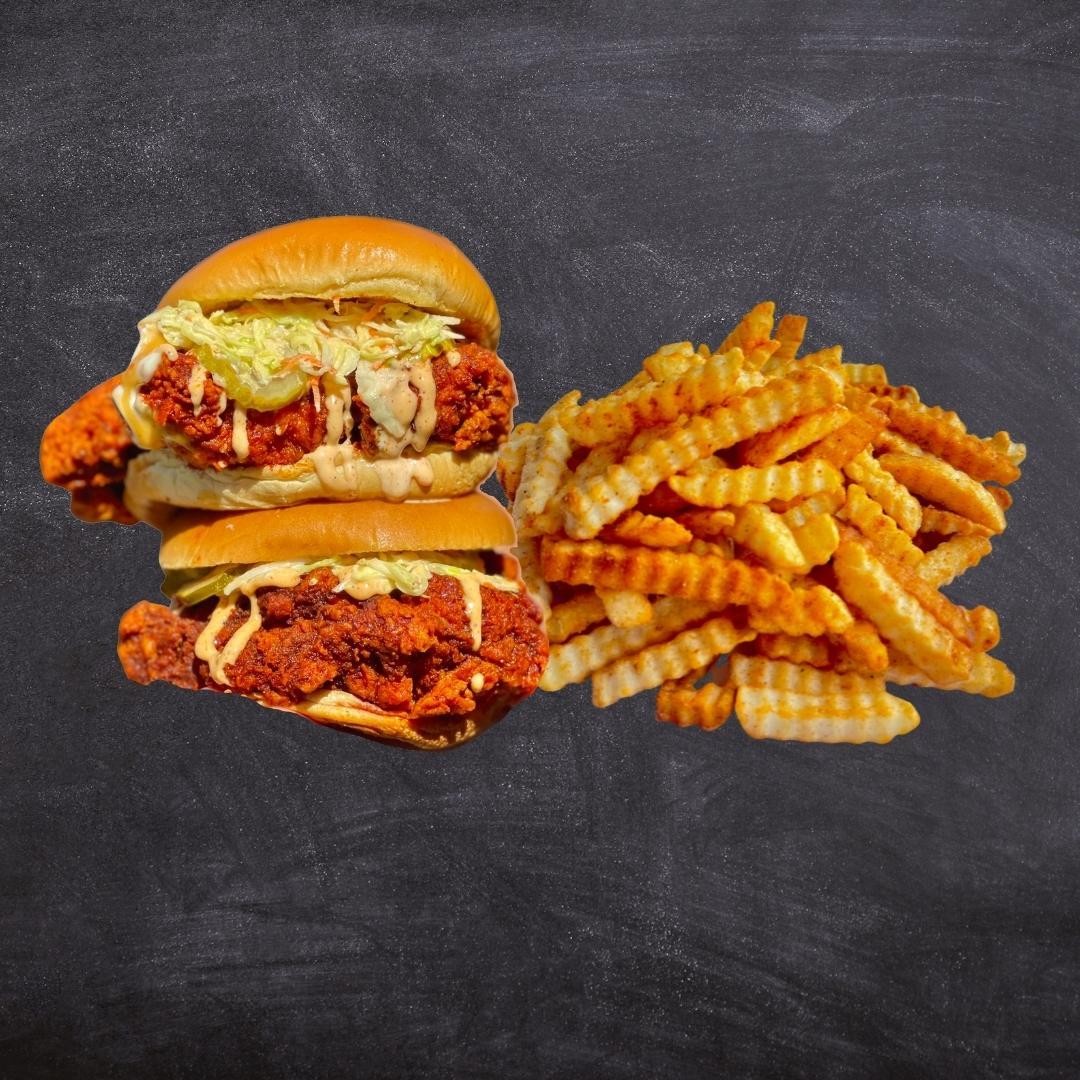 Al's Hot Chicken - Corona - Combo #2 Two Sliders & Fries