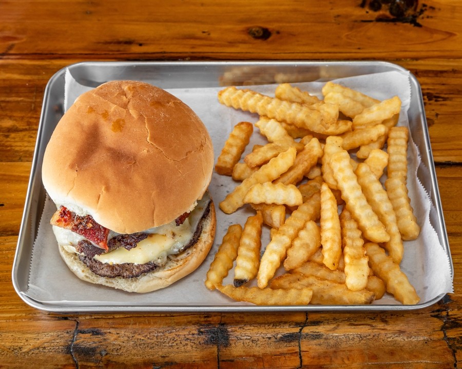 The Local Sports Grill - Escobedo Burger w/ Fries