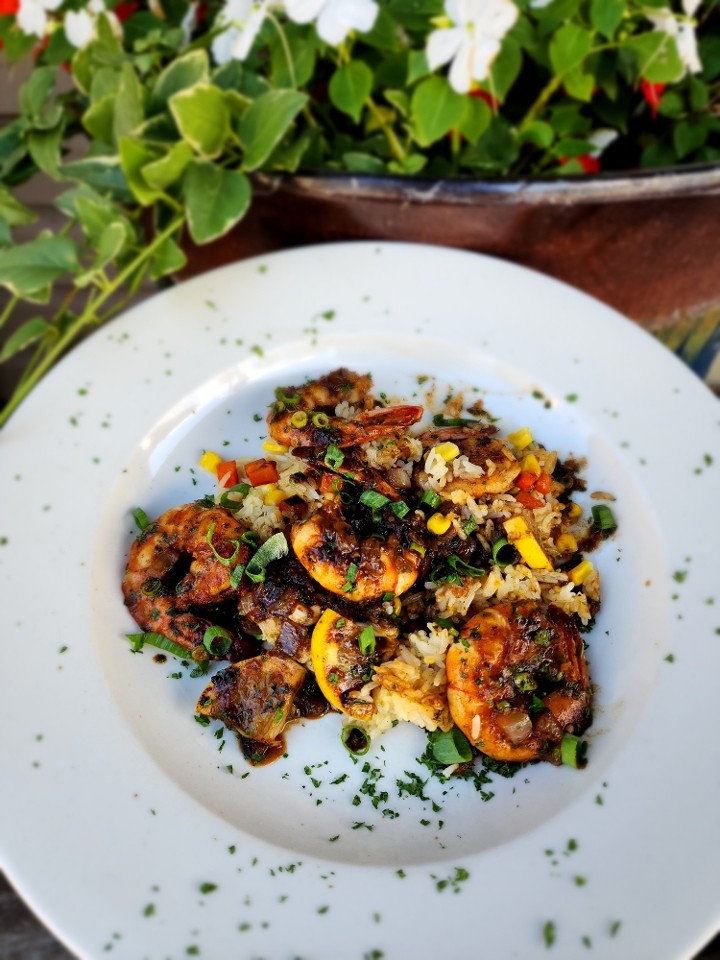 Riverside Roadhouse - BBQ Shrimp w/ Rice