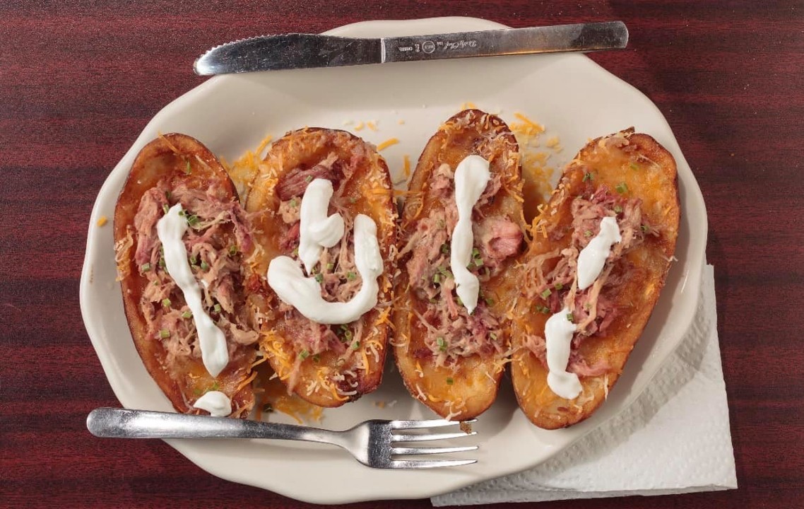 The Rebel Pig BBQ - Loaded Pig Wedges