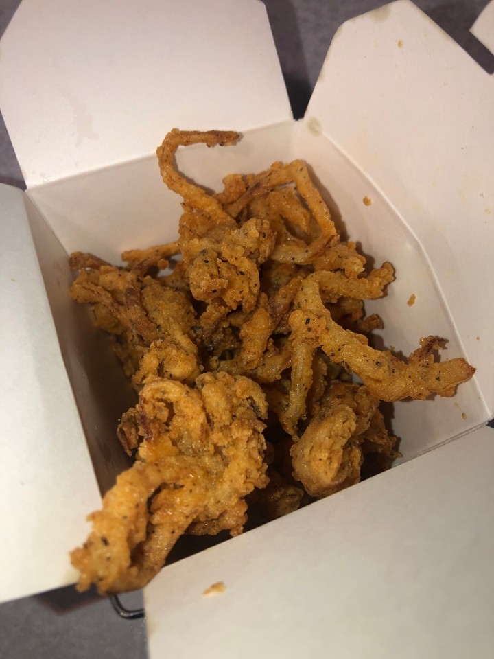 Smashed Up by Boston Burger Company 409 Harvard Street - ONION STRINGS