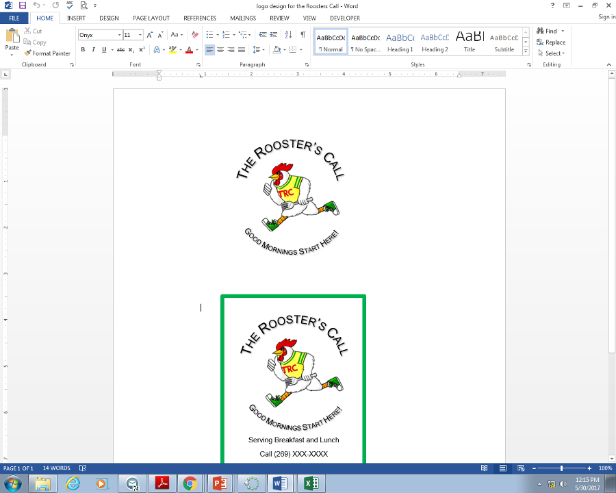 The Roosters Call 2 9136 Shaver Road - Breakfast Burger