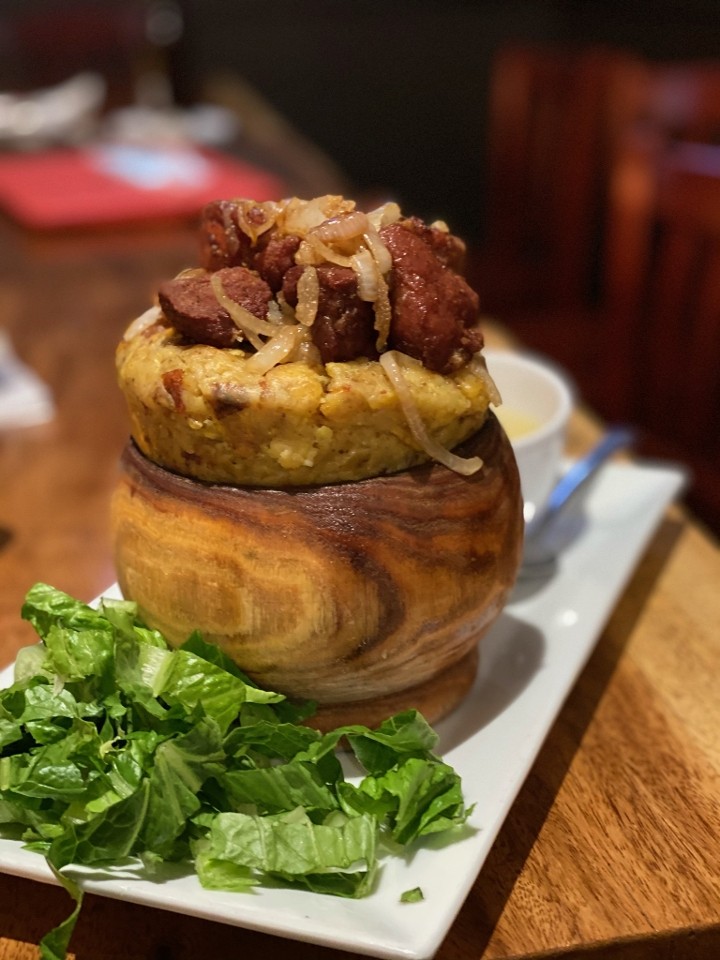 De Rican Chef Restaurant Virginia Beach - Mofongo De Carne Frita (fried ...