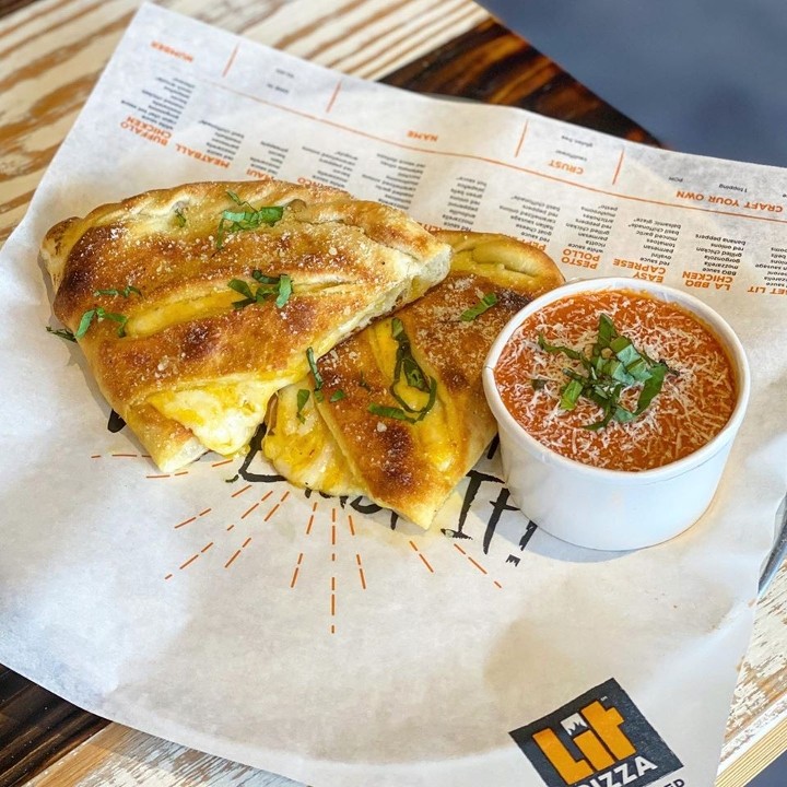 Zachary - Pizza of The Month - 4 Cheese Calzone & Vodka Tomato Basil Soup