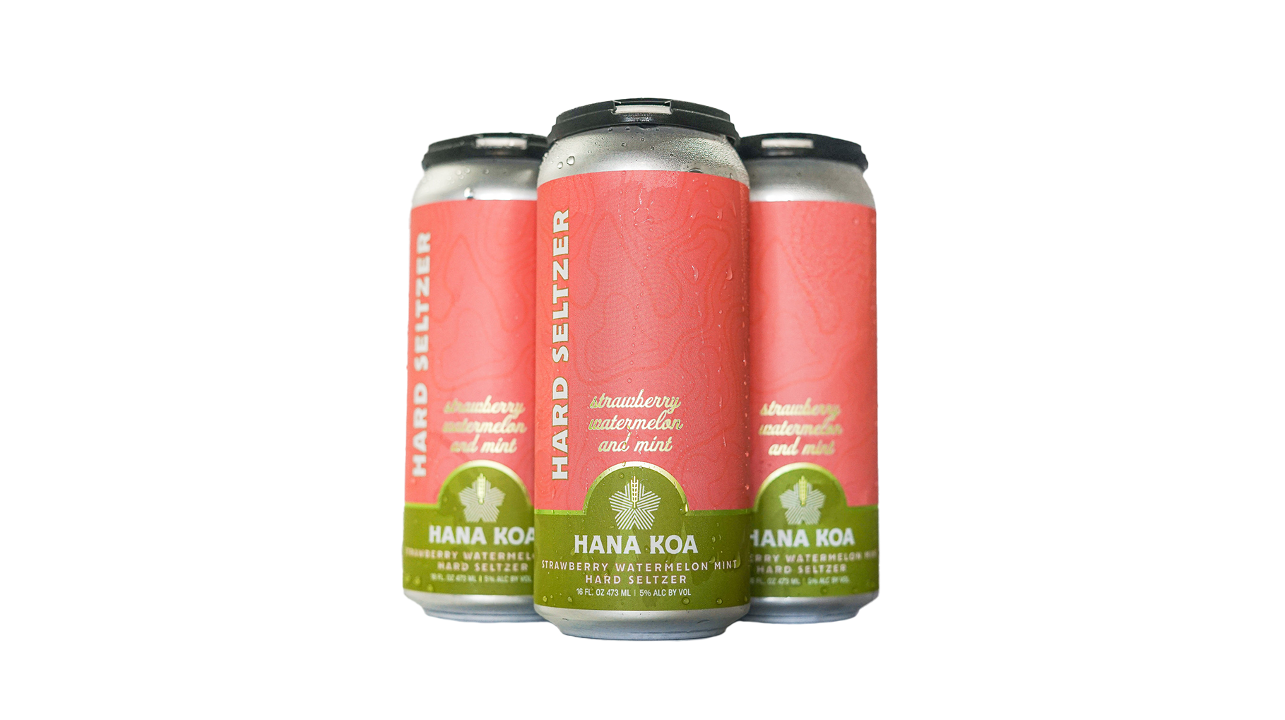 Hana Koa Brewing - Strawberry Watermelon Mint Hard Seltzer 64oz GROWLER ...