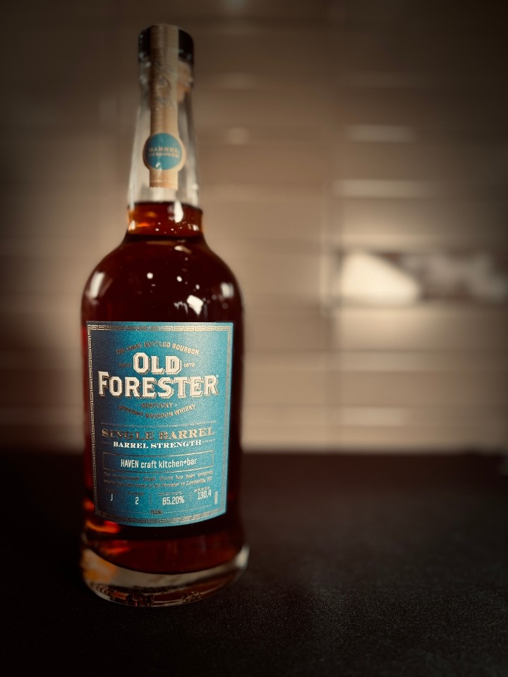 Haven Craft Kitchen+Bar - Old Forester Barrel Strength - HAVEN Single ...