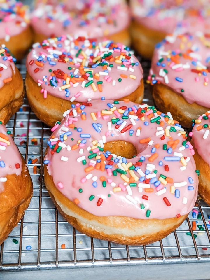 North Country Donuts - Pink Sprinkle Donut
