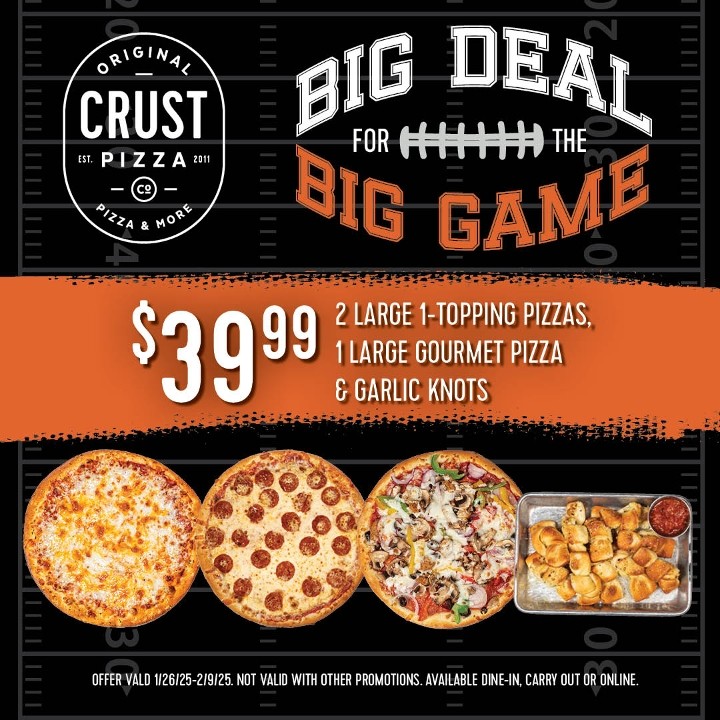 Crust Pizza Co. Alden Bridge, Woodlands, TX - 12" Wyatt's BBQ Chicken