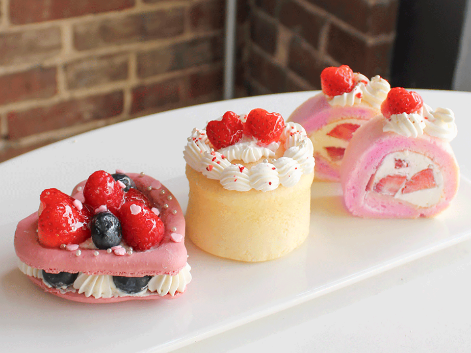 downtown Champaign - 6 mini Strawberry Tarts w/ choc. ganache