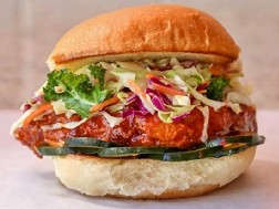 Flyrite Chicken Food Truck - Spicy Korean Sandwich Combo