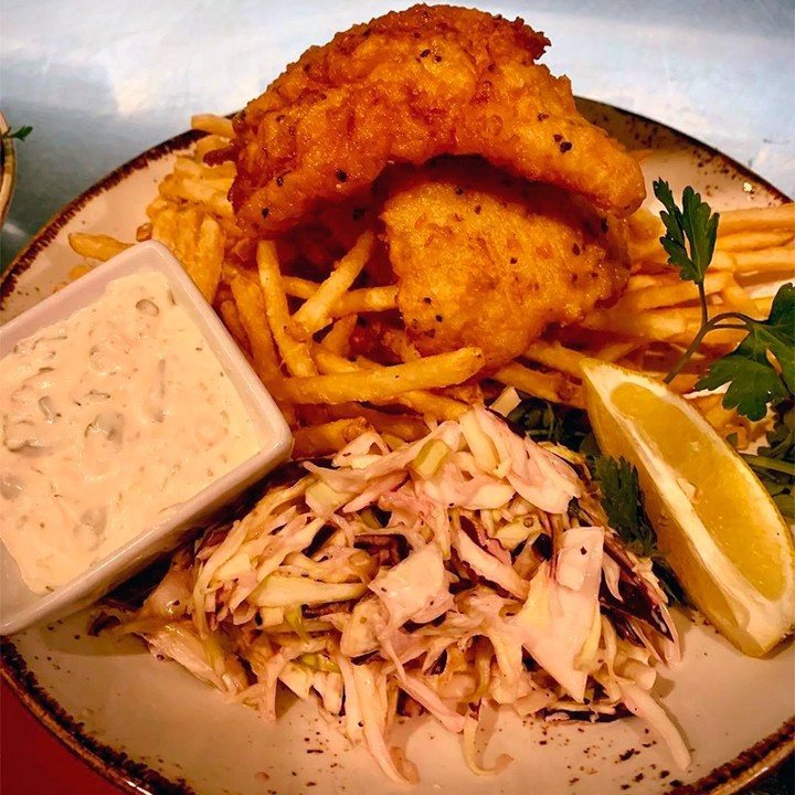 W.C. Roadhouse Grill - Alaskan Cod Fish & Chips