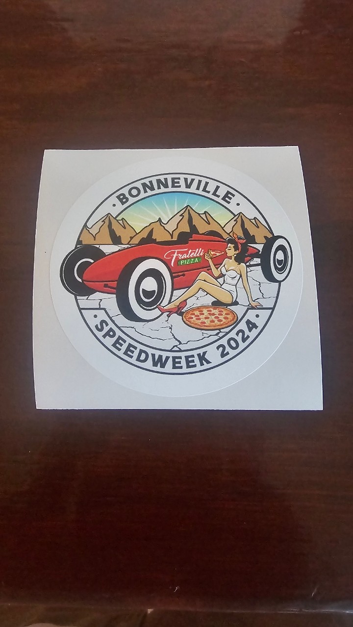 Fratelli Pizza Wendover - 2024 Speed Week 3" Sticker