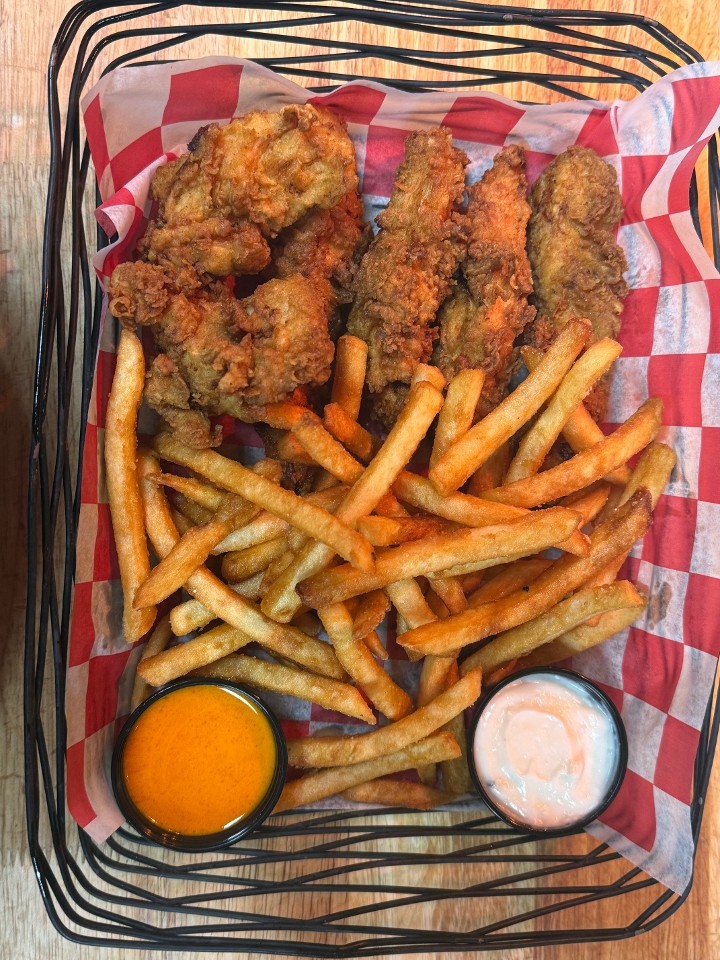 Matty's Pizza - Hand Battered Tender Platter w/fries(no substitutions)