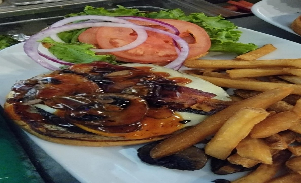 Brack's Grille and Tap Brockton 1280 Belmont Street - BOURBON BACON BURGER