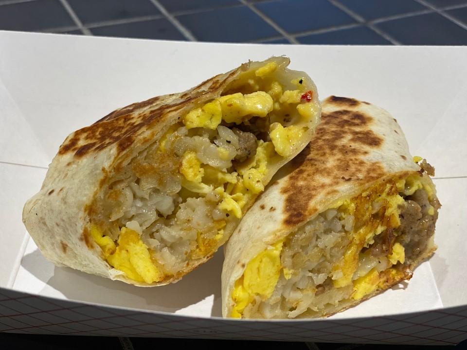 Spokes on Walnut - Sausage Burrito