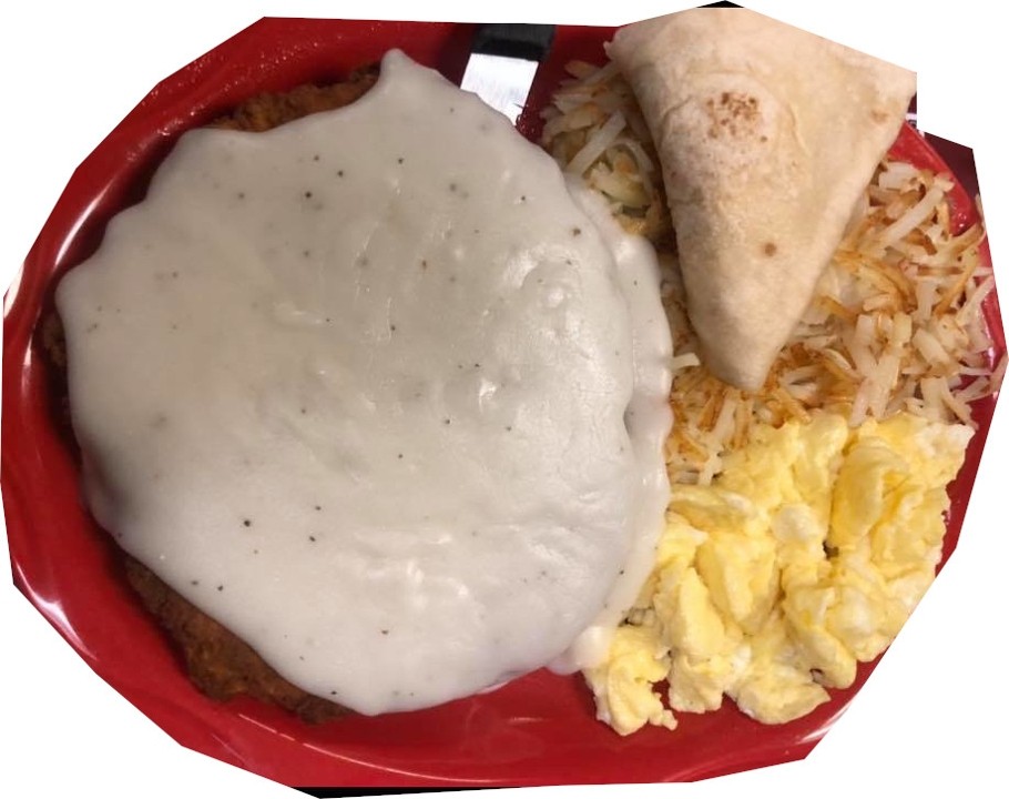 Los Hermanitos Del Oeste Restaurant - Chicken Fried Steak and Eggs