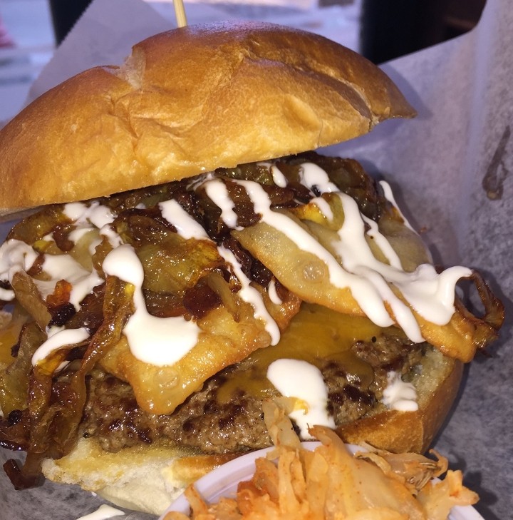 Roxborough - **Burger of the Month** Crab Rangoon Burger