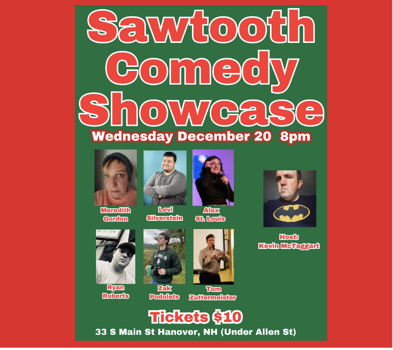 Sawtooth Kitchen Allen Street, Hanover - 12/20 COMEDY SHOWCASE
