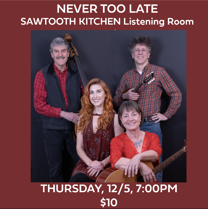 Allen Street, Hanover - 12/5 7PM NEVER TOO LATE