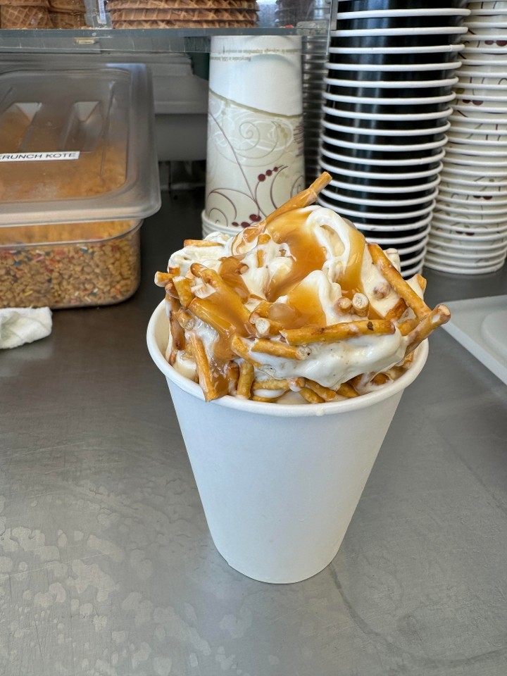 Emmerling Ice Cream - Salted Caramel Pretzel Twister
